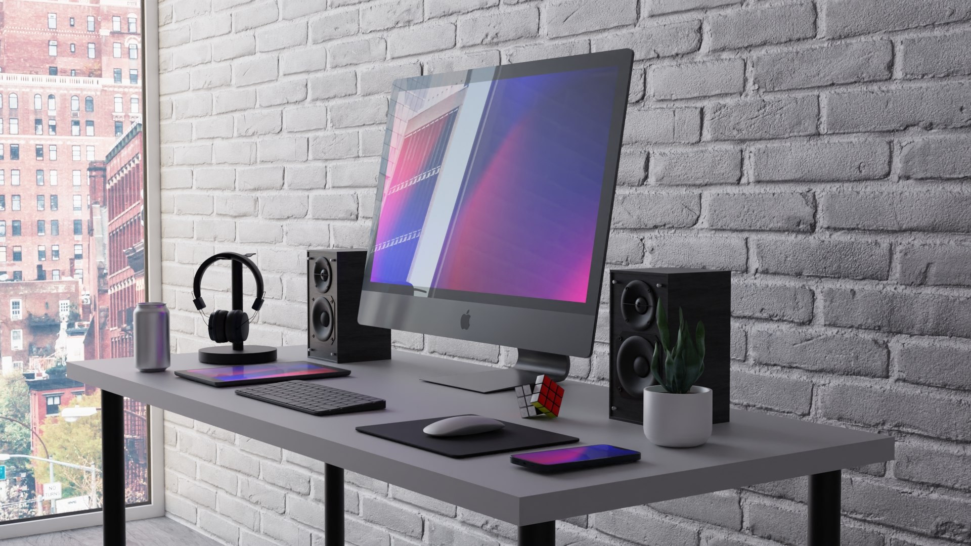 Modern Computer Setup 3d Model 3D Model - TurboSquid 1967943