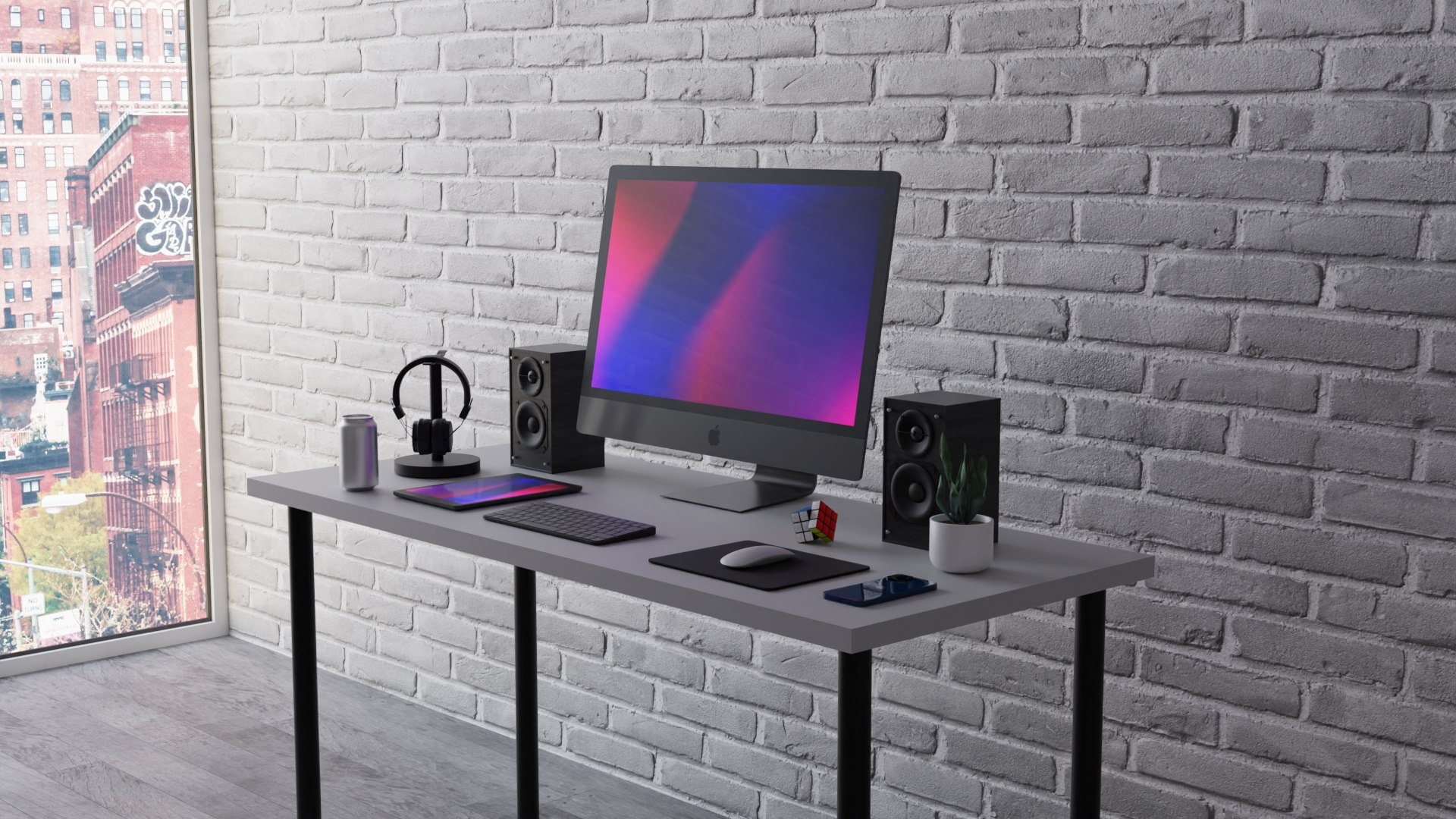 Modern Computer Setup 3d Model 3D Model - TurboSquid 1967943