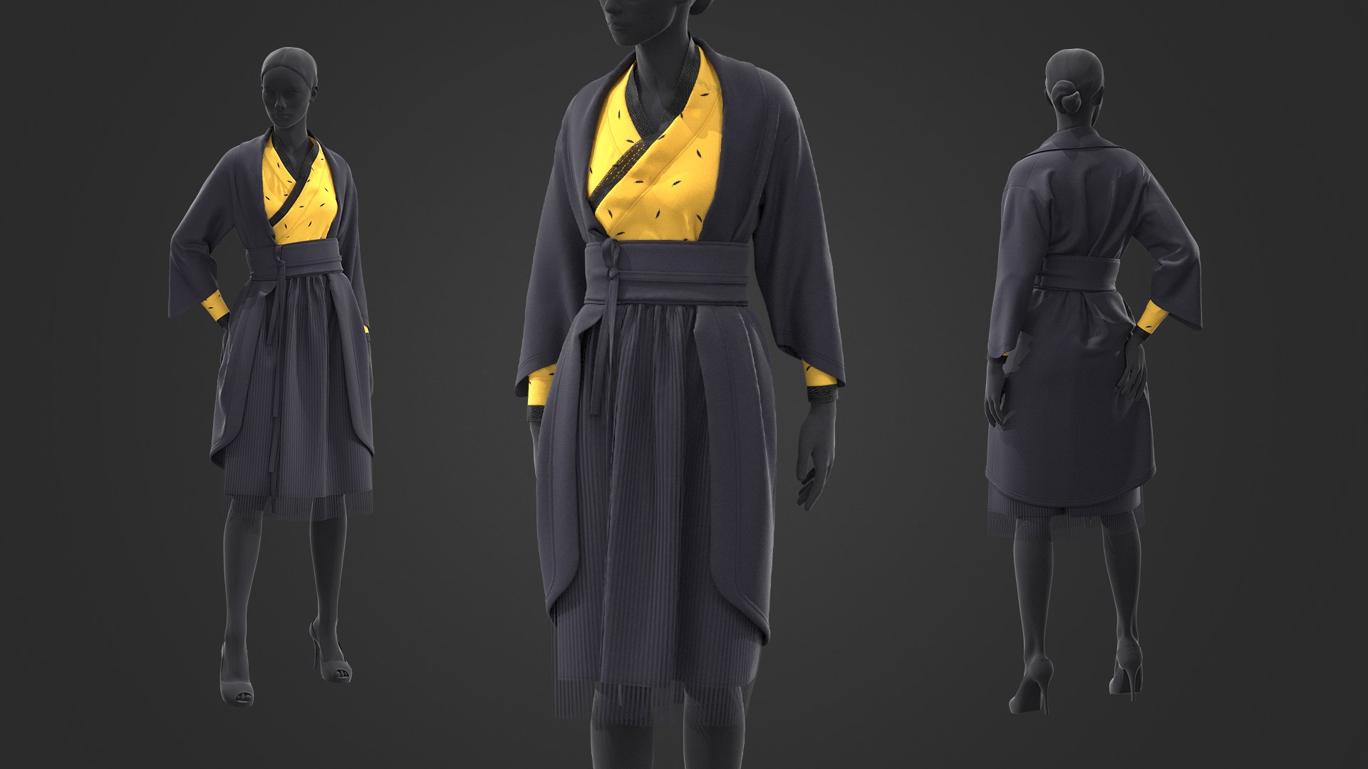 Renaissance Dresses 3D Model - TurboSquid 2059290