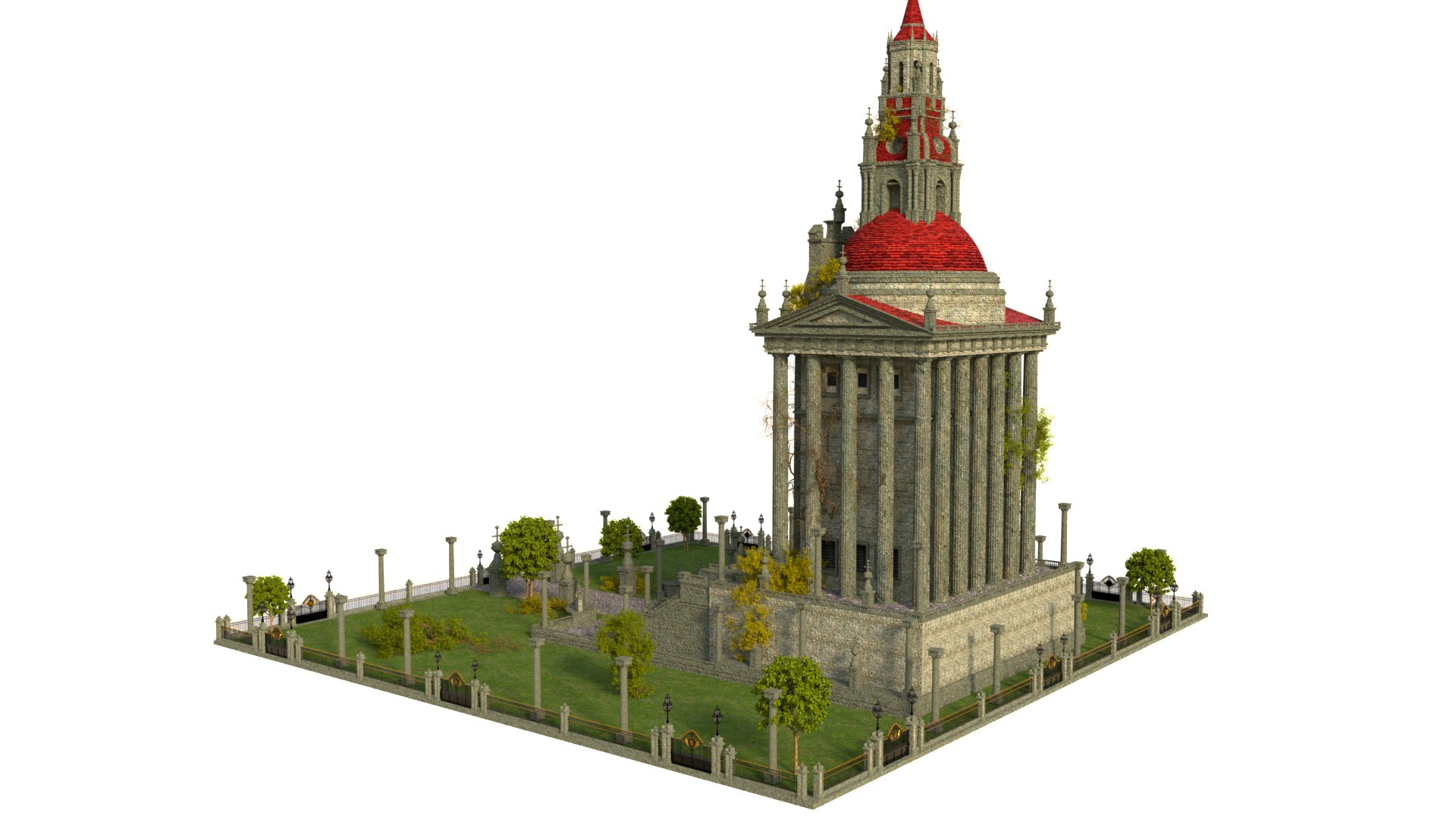 3D Fantasy Temple Palace Model - TurboSquid 2181332