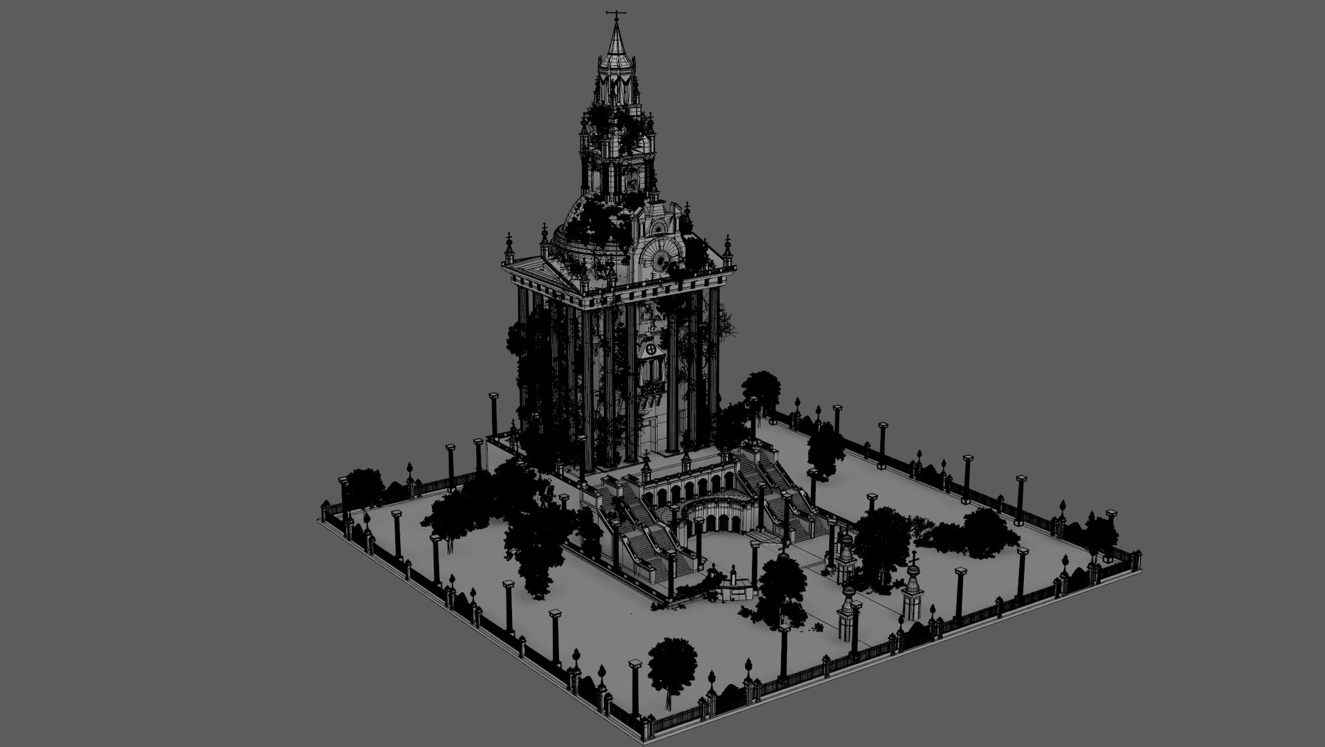 3D Fantasy Temple Palace model - TurboSquid 2181332