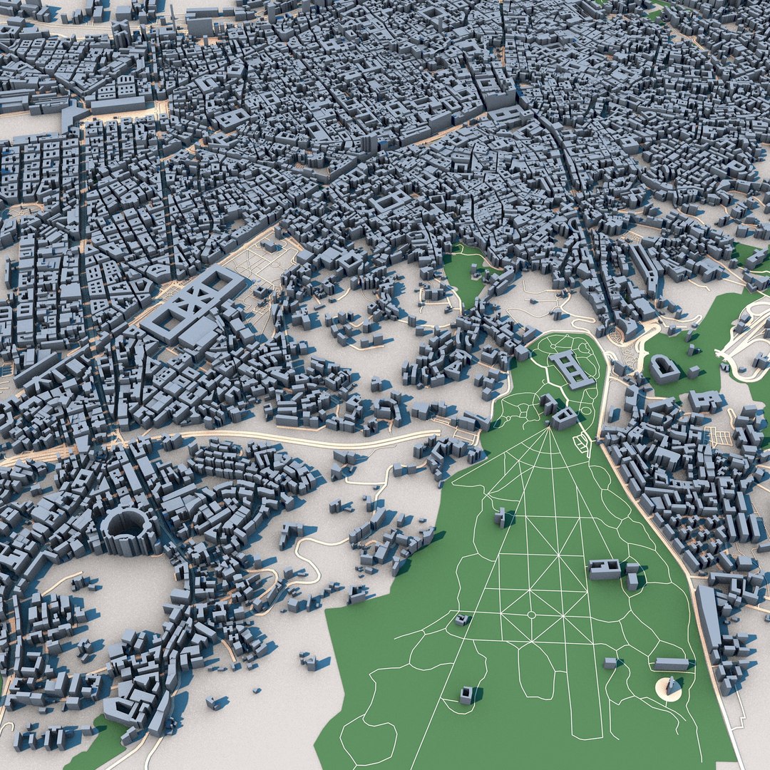 3D Model Napoli City Italy - TurboSquid 2350170