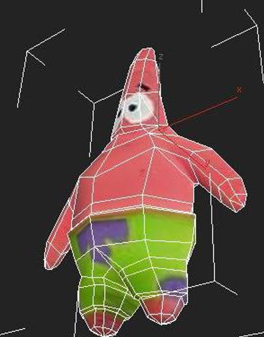 3d Patrick Cartoon Model