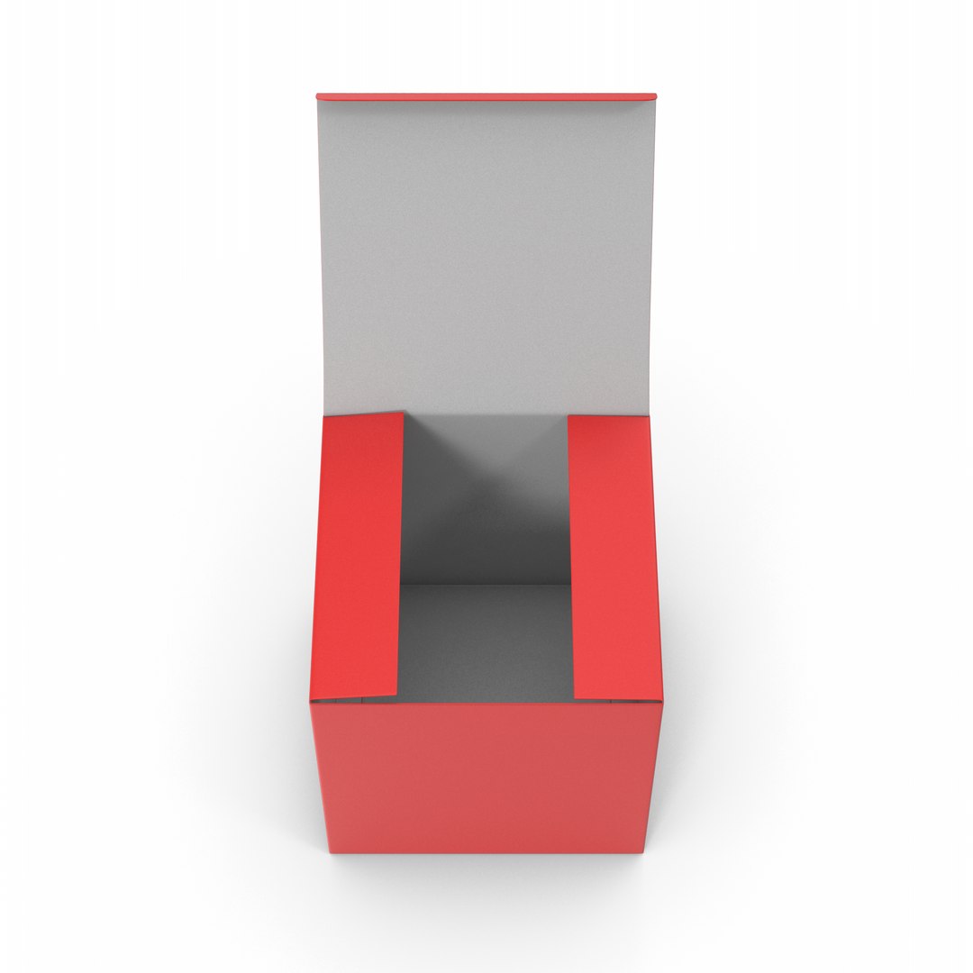 3D Red Box Package Model - TurboSquid 1900414
