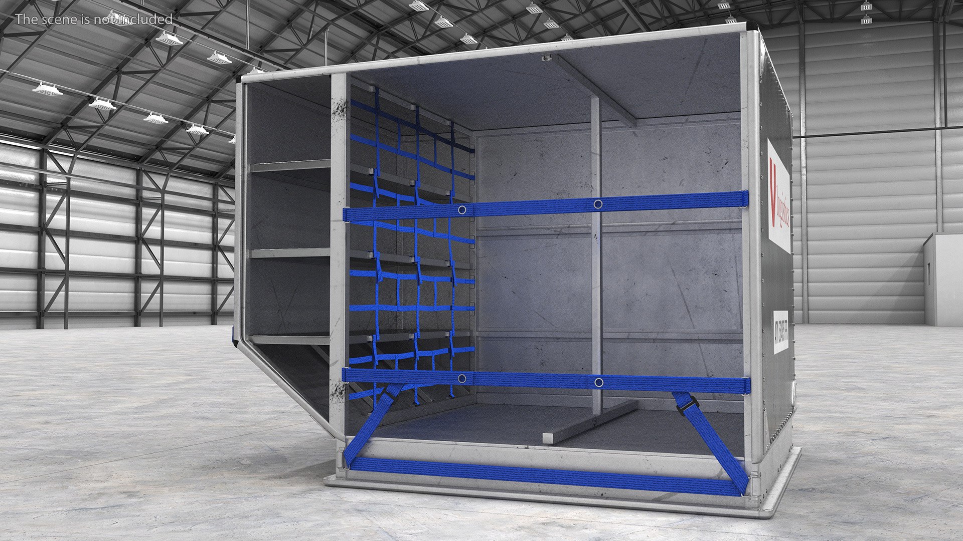 LD3 Aluminium Airport Container Aged 3D model - TurboSquid 2065876