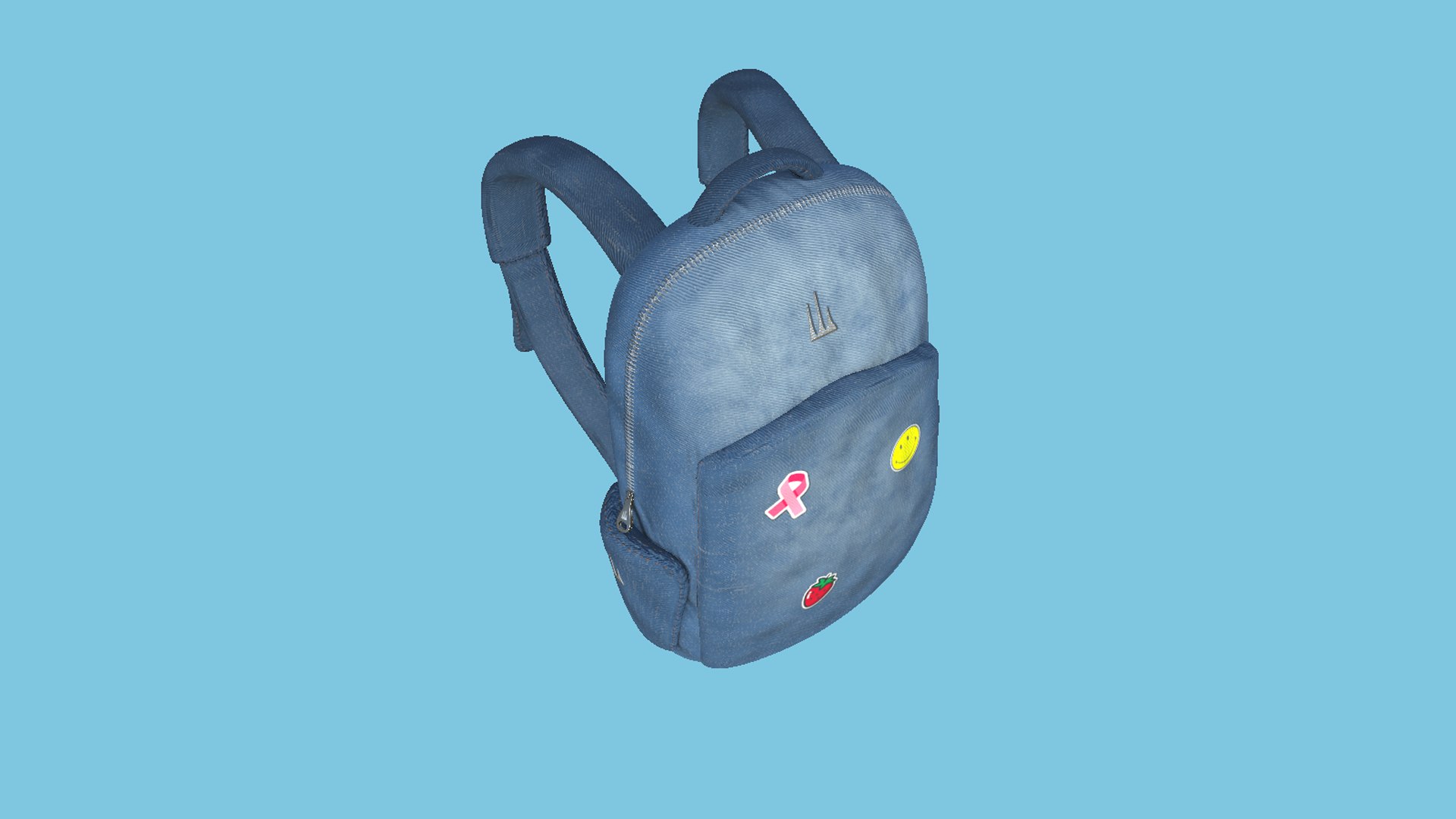 3D model Jeans Backpack - Pins - Character Fashion Design - TurboSquid ...