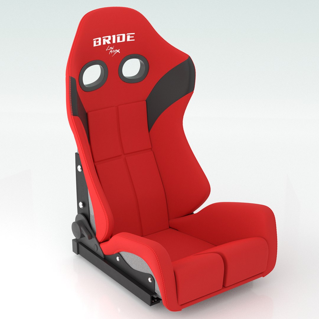 3D model Bride GIAS III Reclining Sport Seat - Red - TurboSquid 2025750
