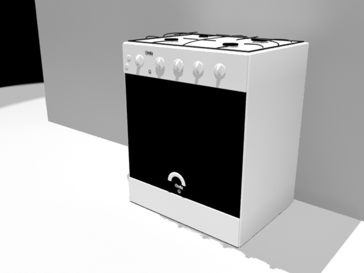 3d Modern Gas Cooker