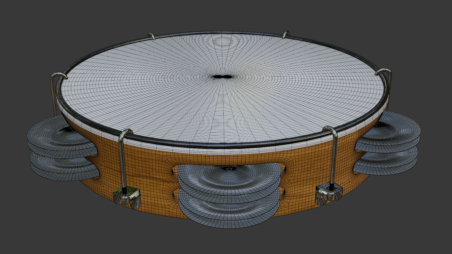 3D Realistic Tambourine 3D Model Model - TurboSquid 2411840