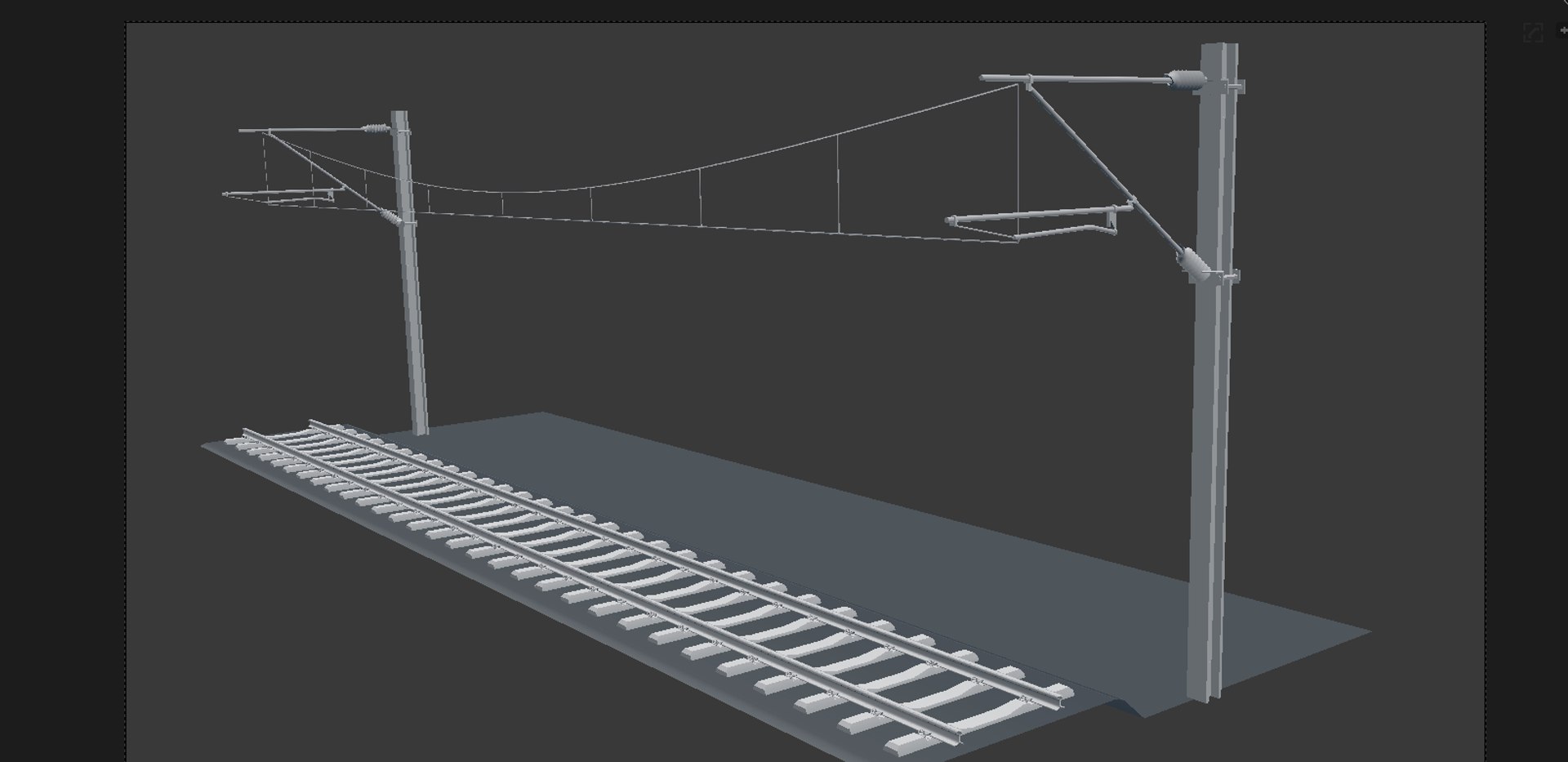 Railway track 3D model - TurboSquid 1452352