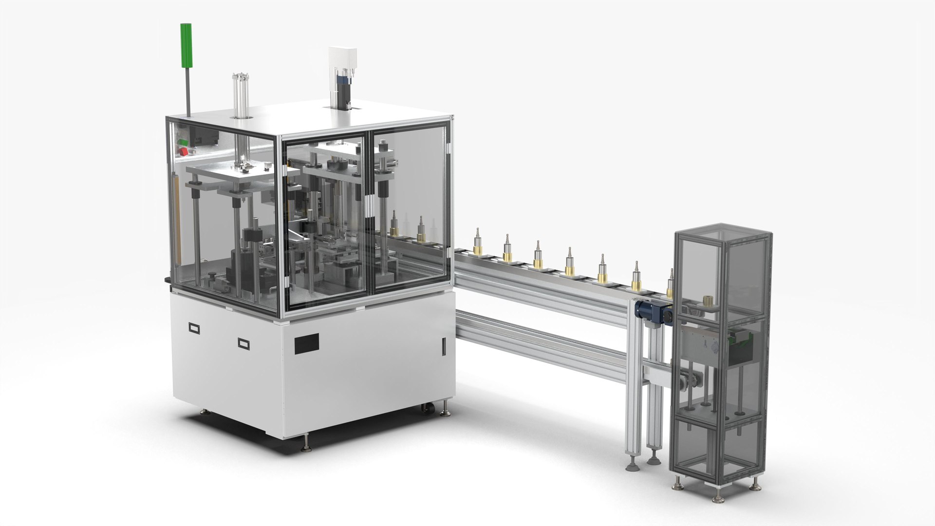 3D Automatic Valve Body Inlet Port Press Fitting Equipment - TurboSquid ...