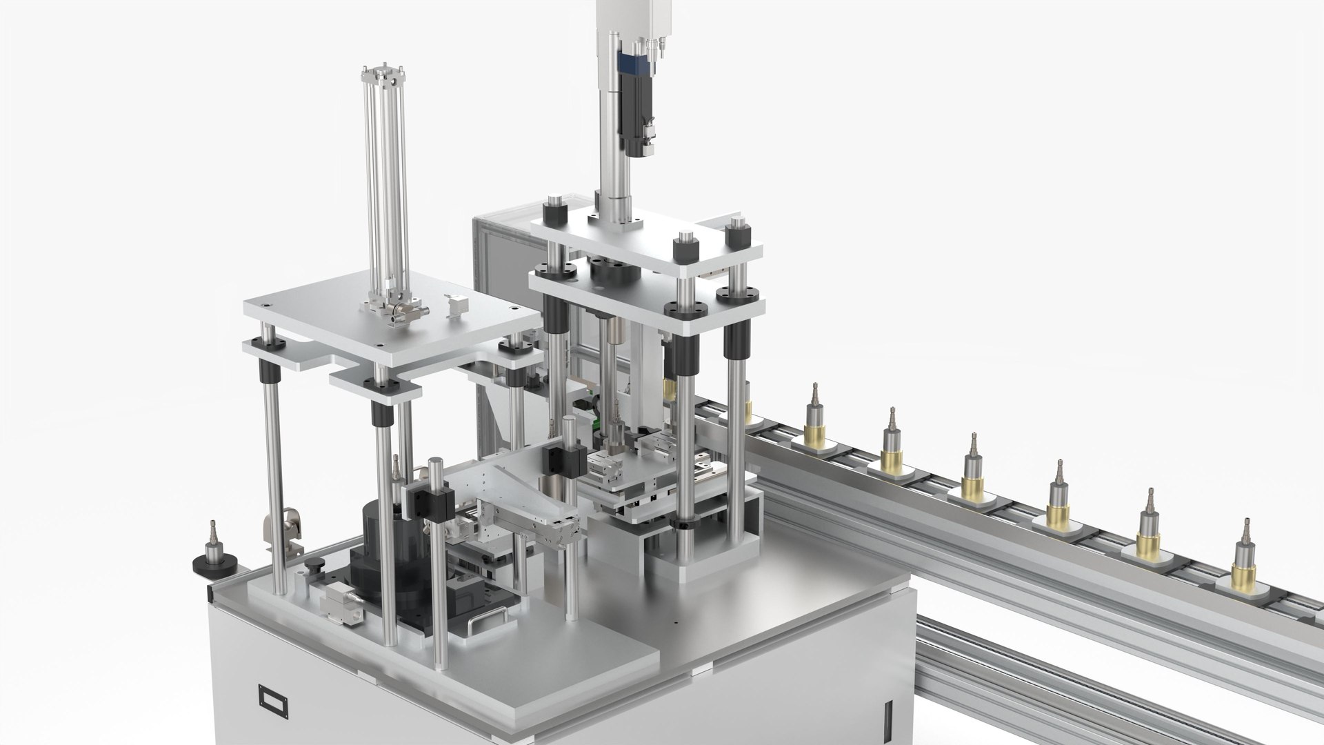 3D Automatic Valve Body Inlet Port Press Fitting Equipment - TurboSquid ...