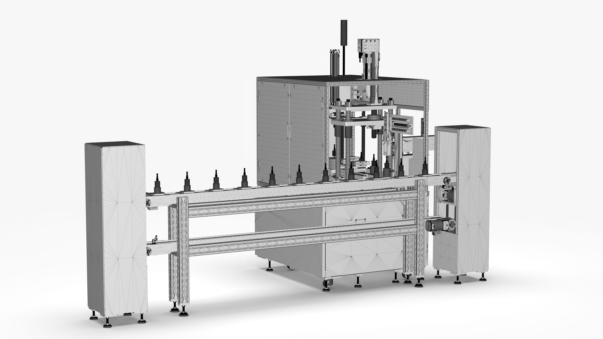 3D Automatic Valve Body Inlet Port Press Fitting Equipment - TurboSquid ...