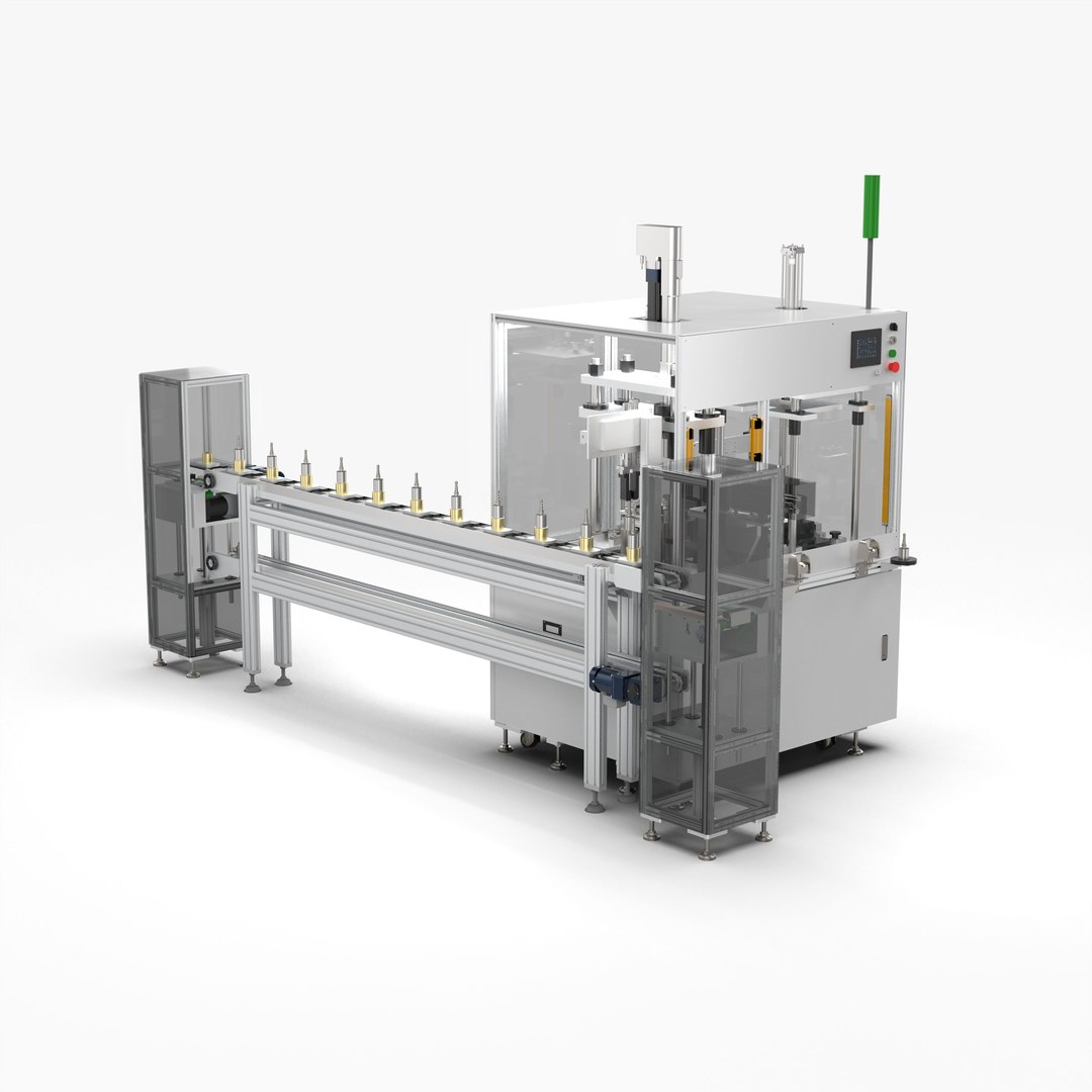 3D Automatic Valve Body Inlet Port Press Fitting Equipment - TurboSquid ...