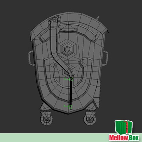 bin waste trash 3d model