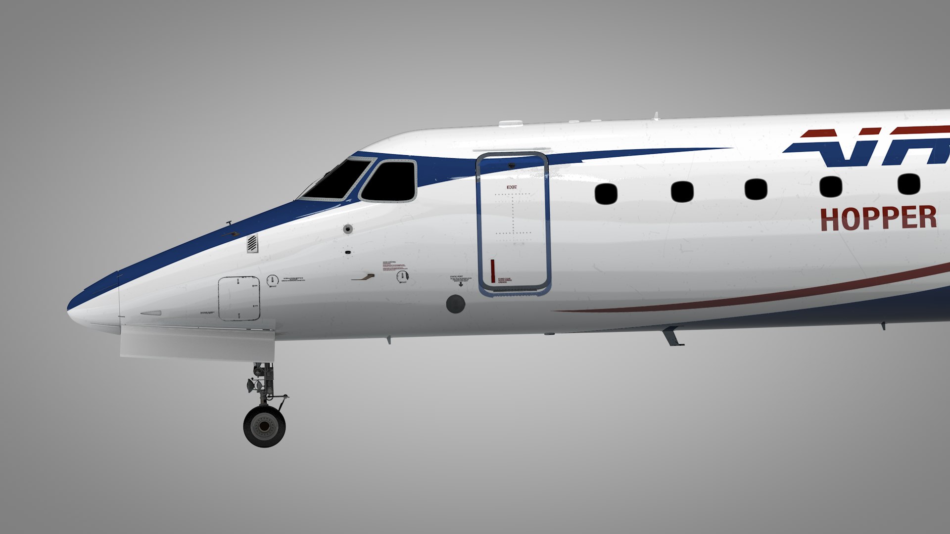 3D Air Peace EMBRAER ERJ 145 L1815 - TurboSquid 1964344