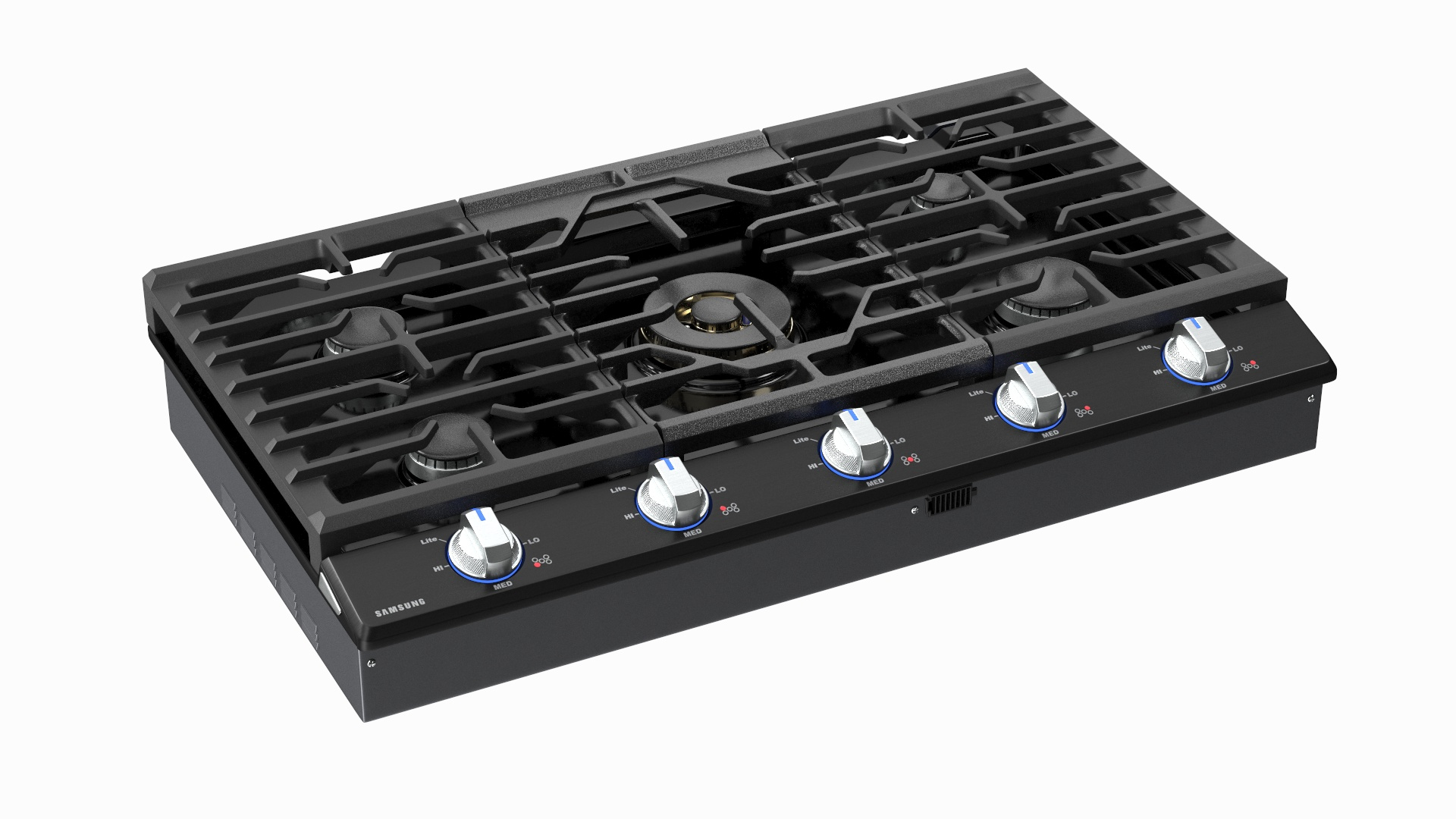 Smart Gas Cooktop Samsung 30 Inch Black Model - TurboSquid 2177901