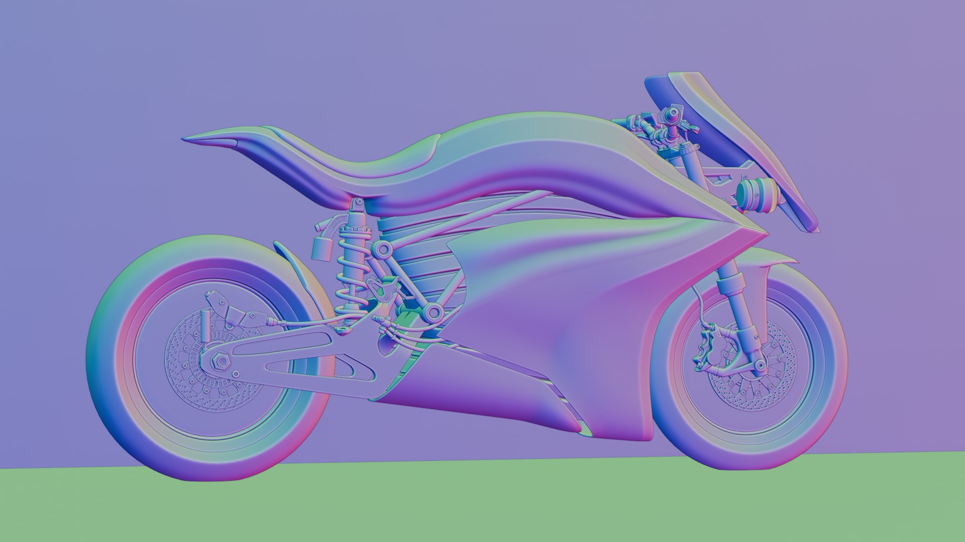 3D EV CONCEPT - GREEN - TurboSquid 2317153