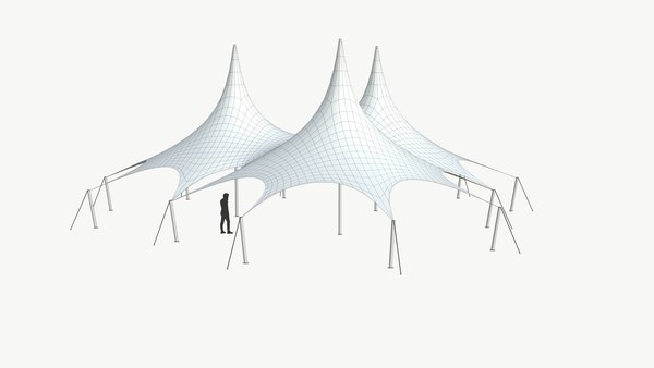 modelo 3d Diseño triple de estructura extensible - TurboSquid 2122821