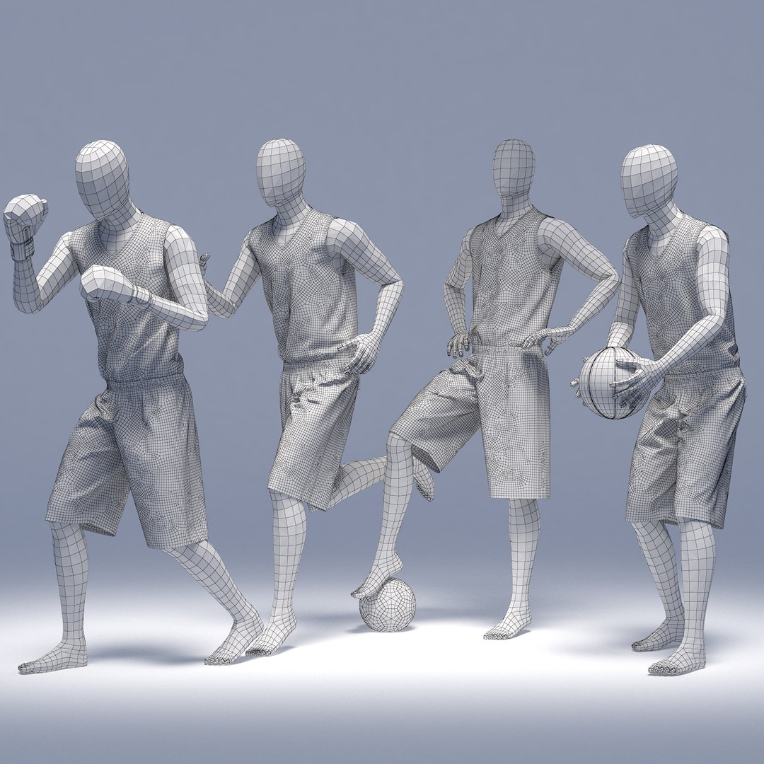 Set Male Sport 3D Model - TurboSquid 1174376