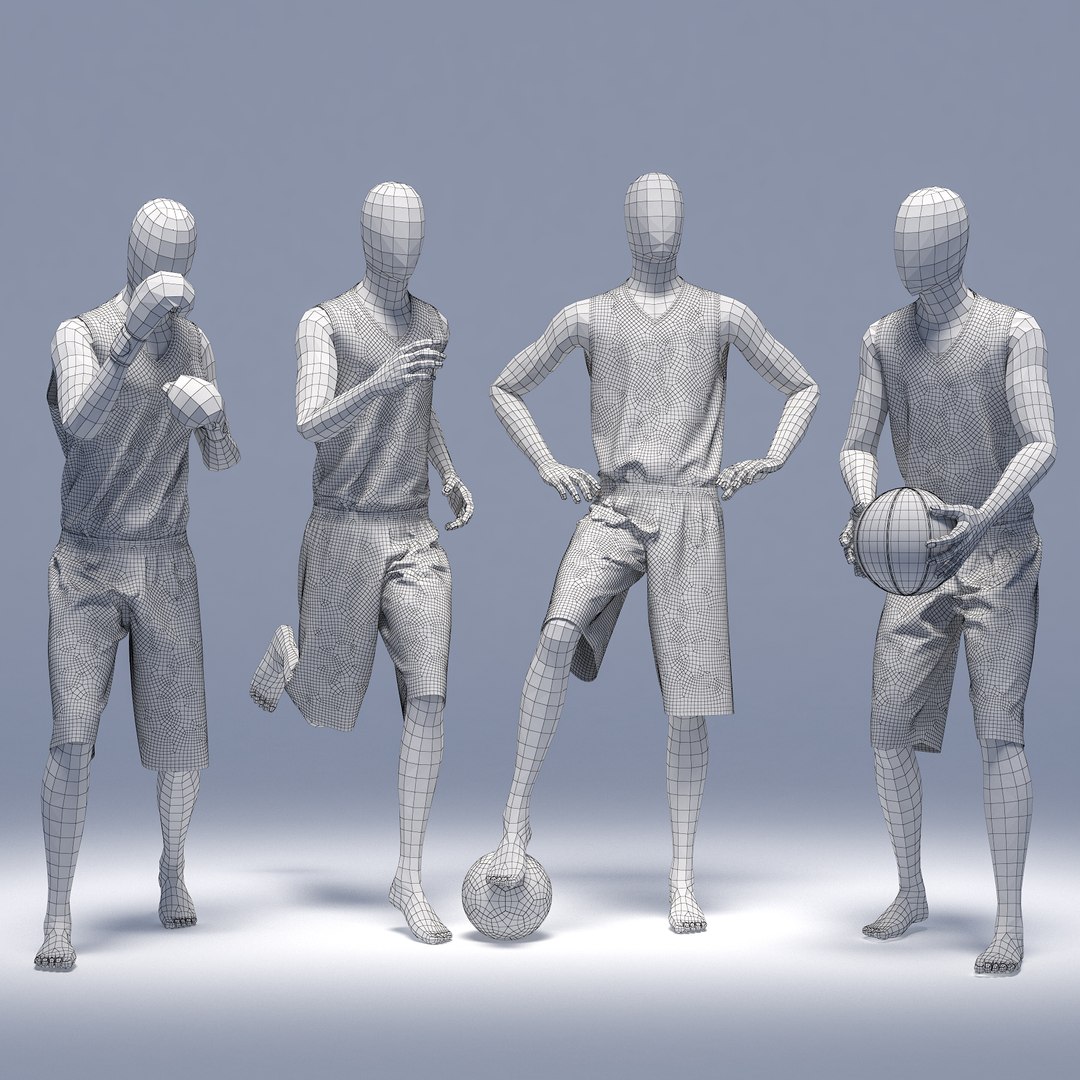 Set Male Sport 3D Model - TurboSquid 1174376