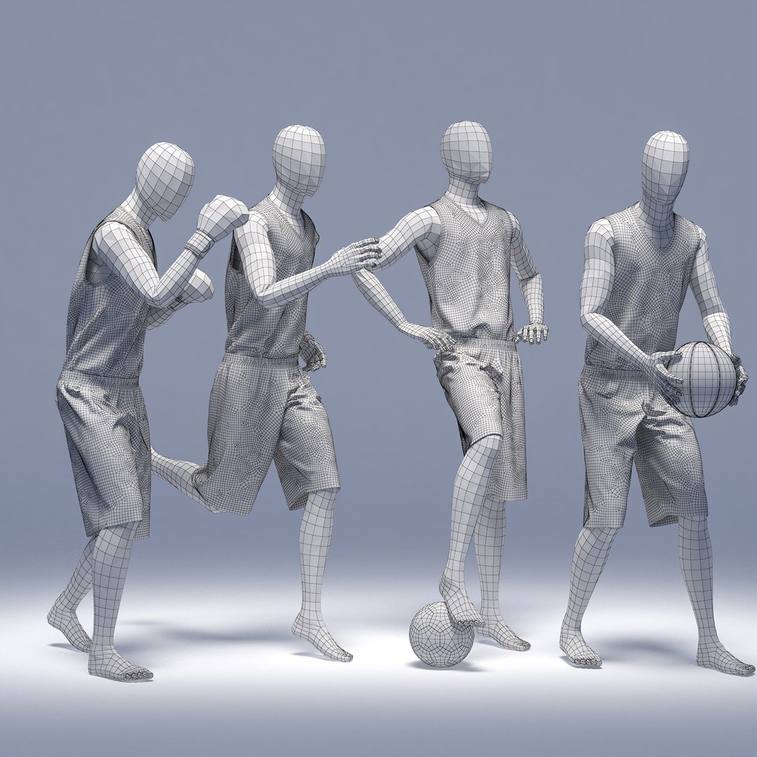 Set Male Sport 3D Model - TurboSquid 1174376