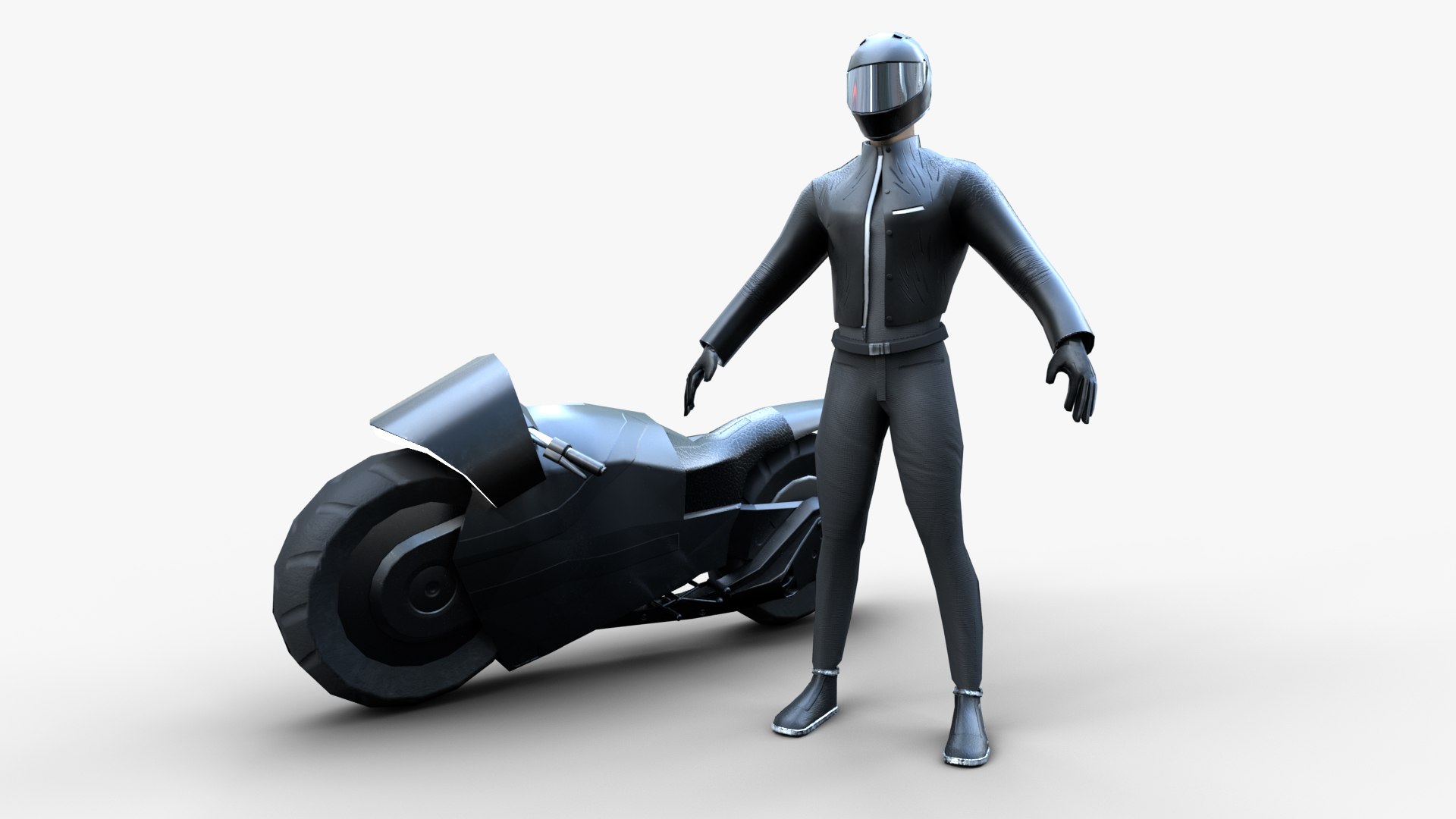 3D Rider And Bike - TurboSquid 1979801