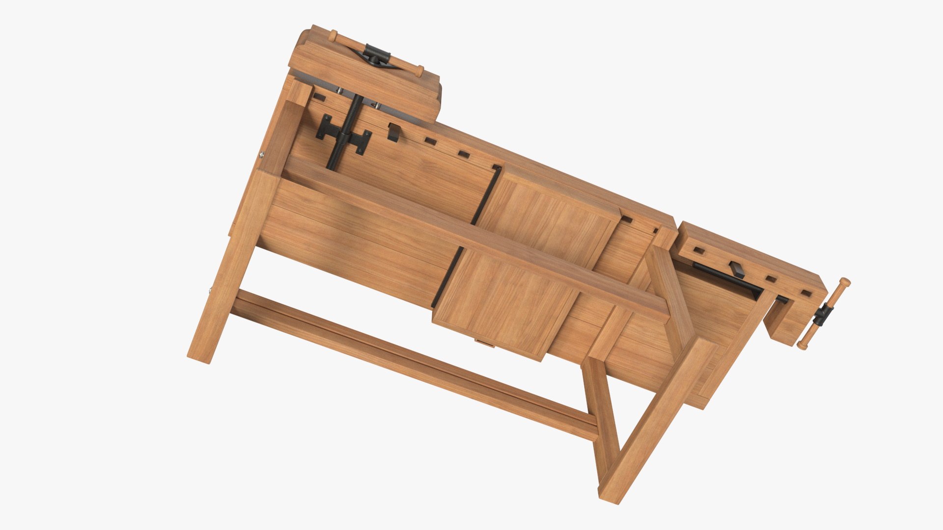 3D Oak Workbench For Woodwork - TurboSquid 2268621