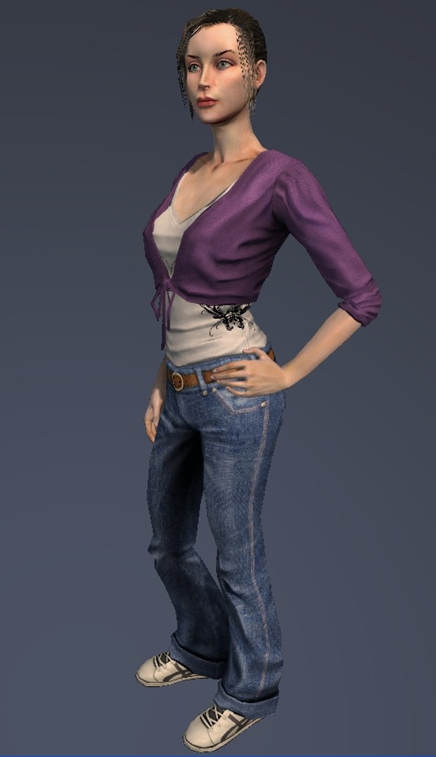 Standard Girl 3d Obj