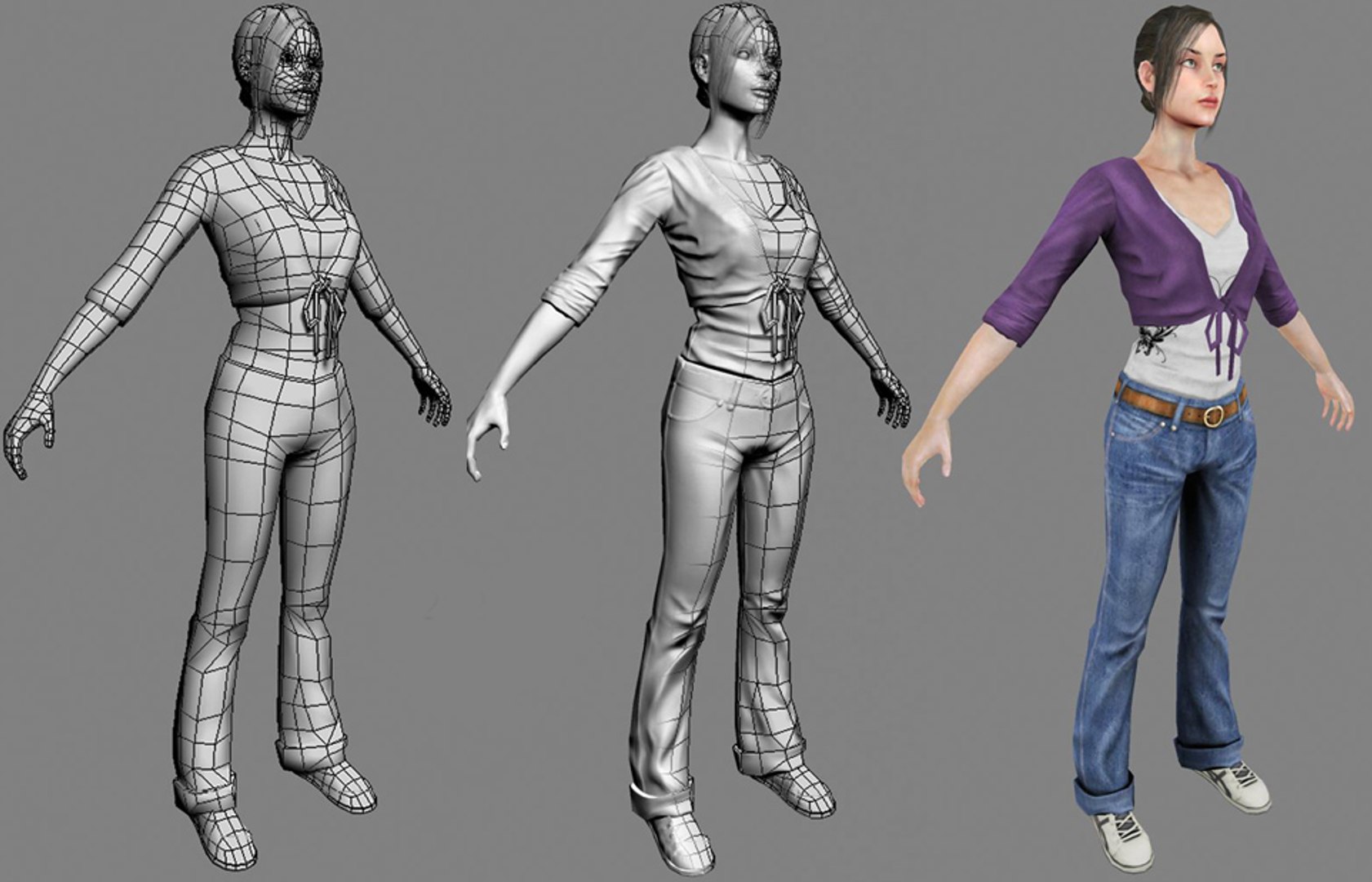 Standard Girl 3d Obj