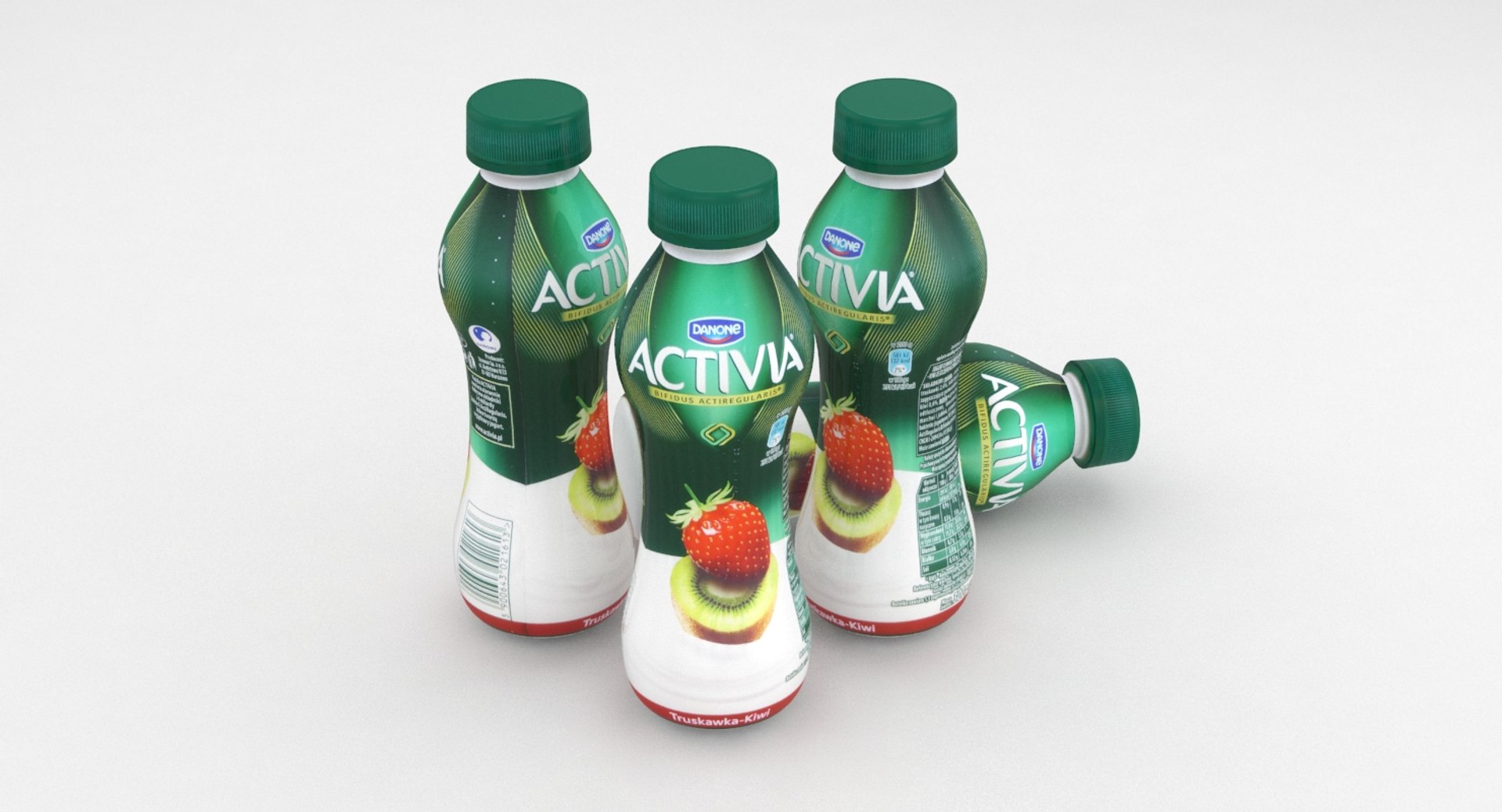 Dairy Bottle Danone Activia 3D Model - TurboSquid 1154775
