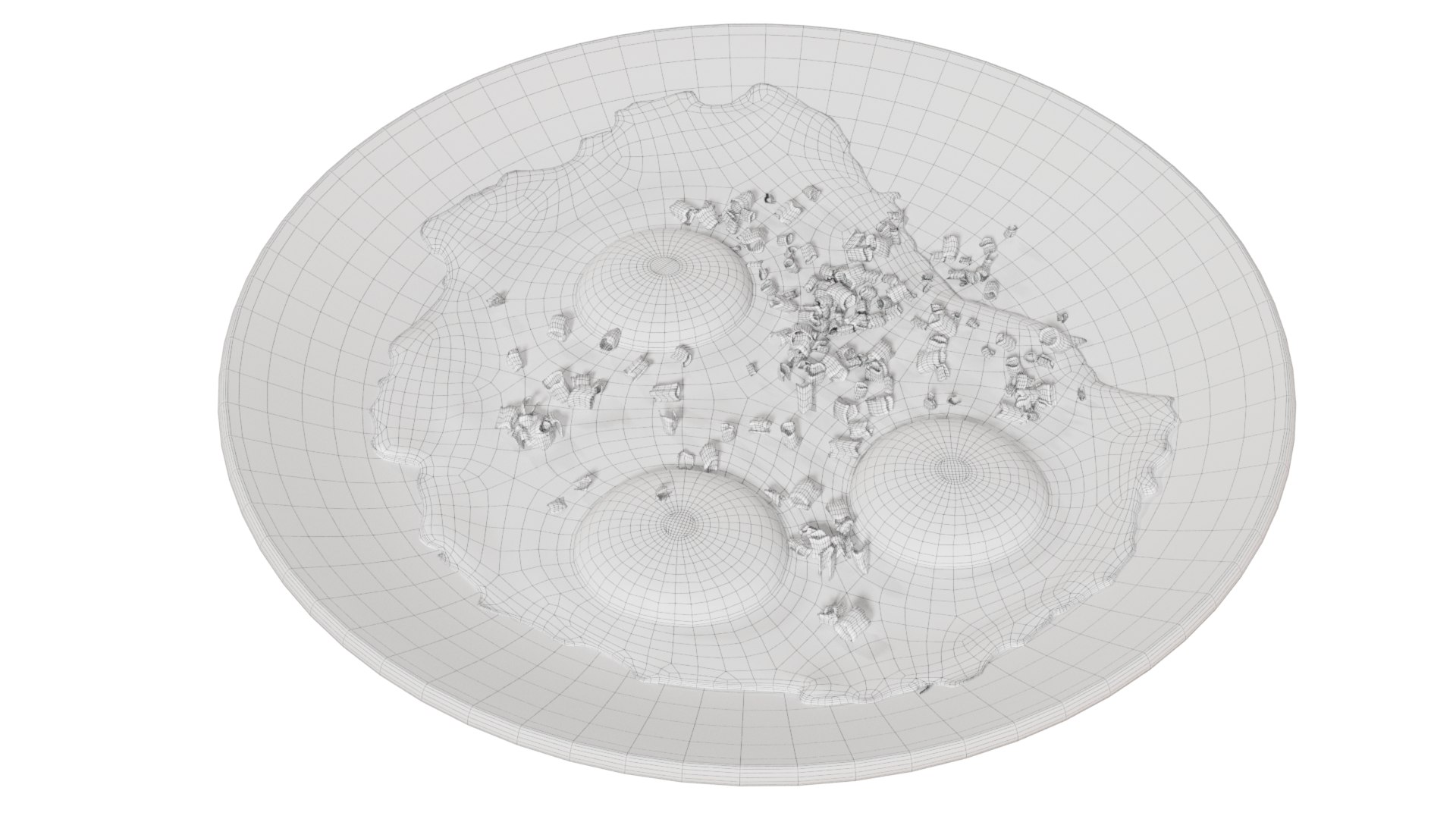 Egg Plate 3D Model - TurboSquid 2267088