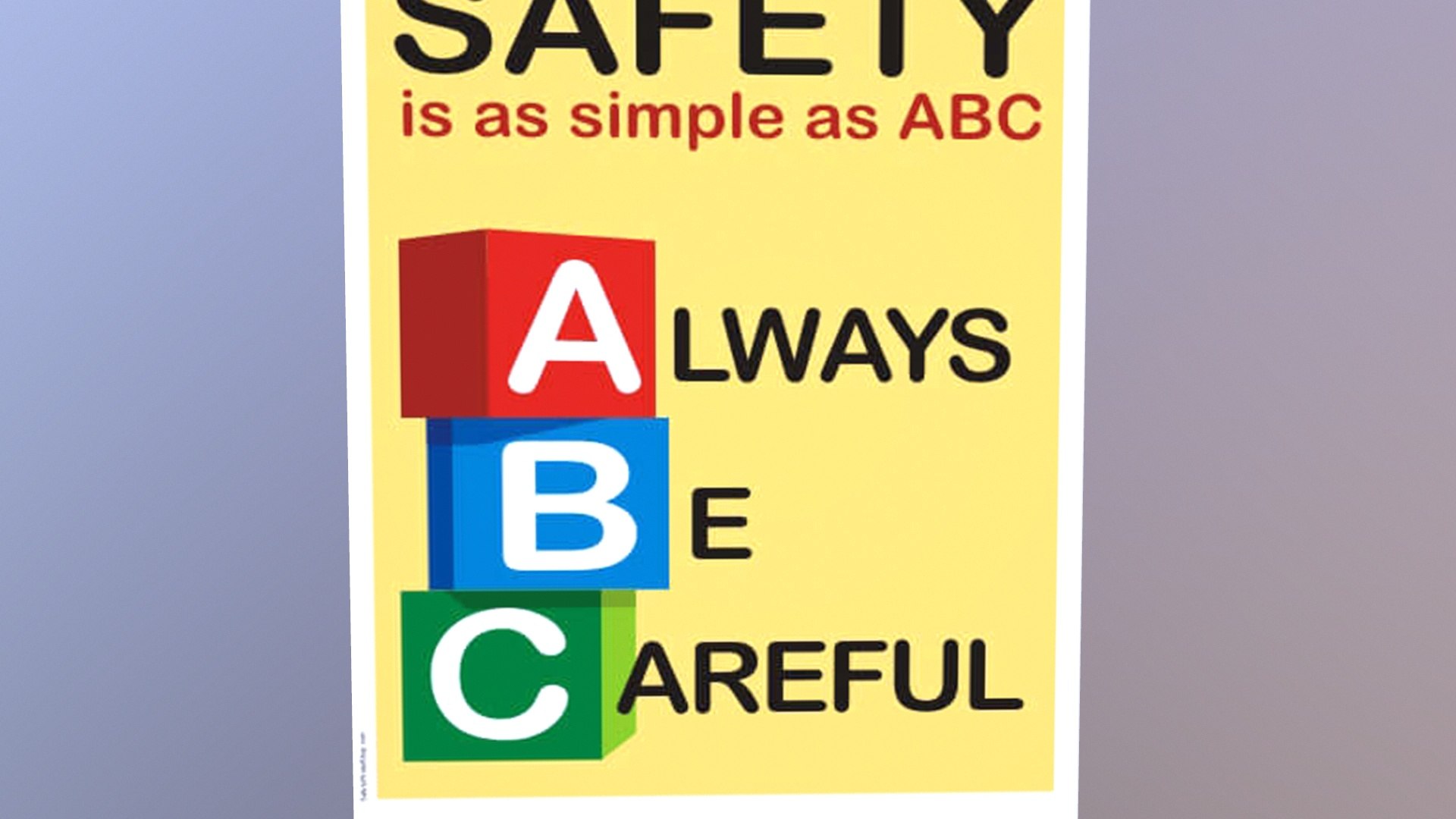 3D Safety Always Sign Board - TurboSquid 2290355