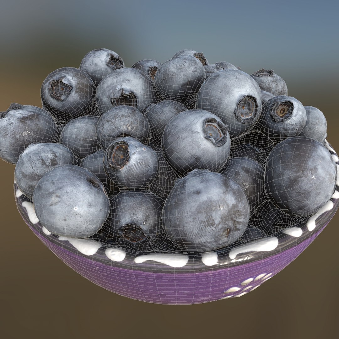 3D Blueberry - TurboSquid 1949363