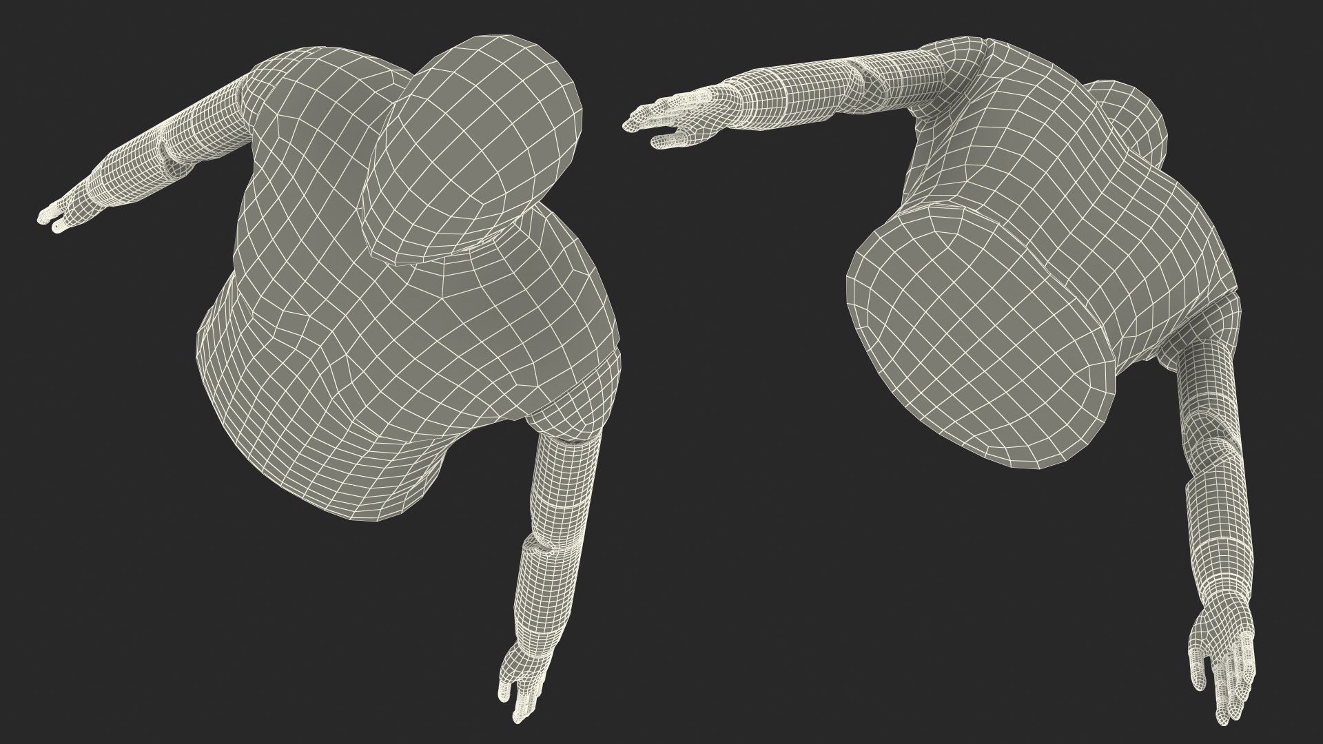 3D Male Flexible Half Body Mannequin Torso - TurboSquid 1855705