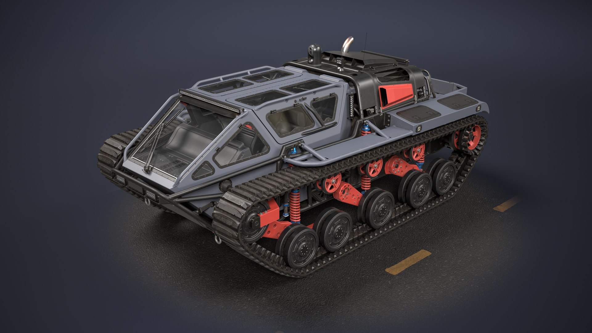 Ripsaw EV3-F4 PBR Model - TurboSquid 2354561