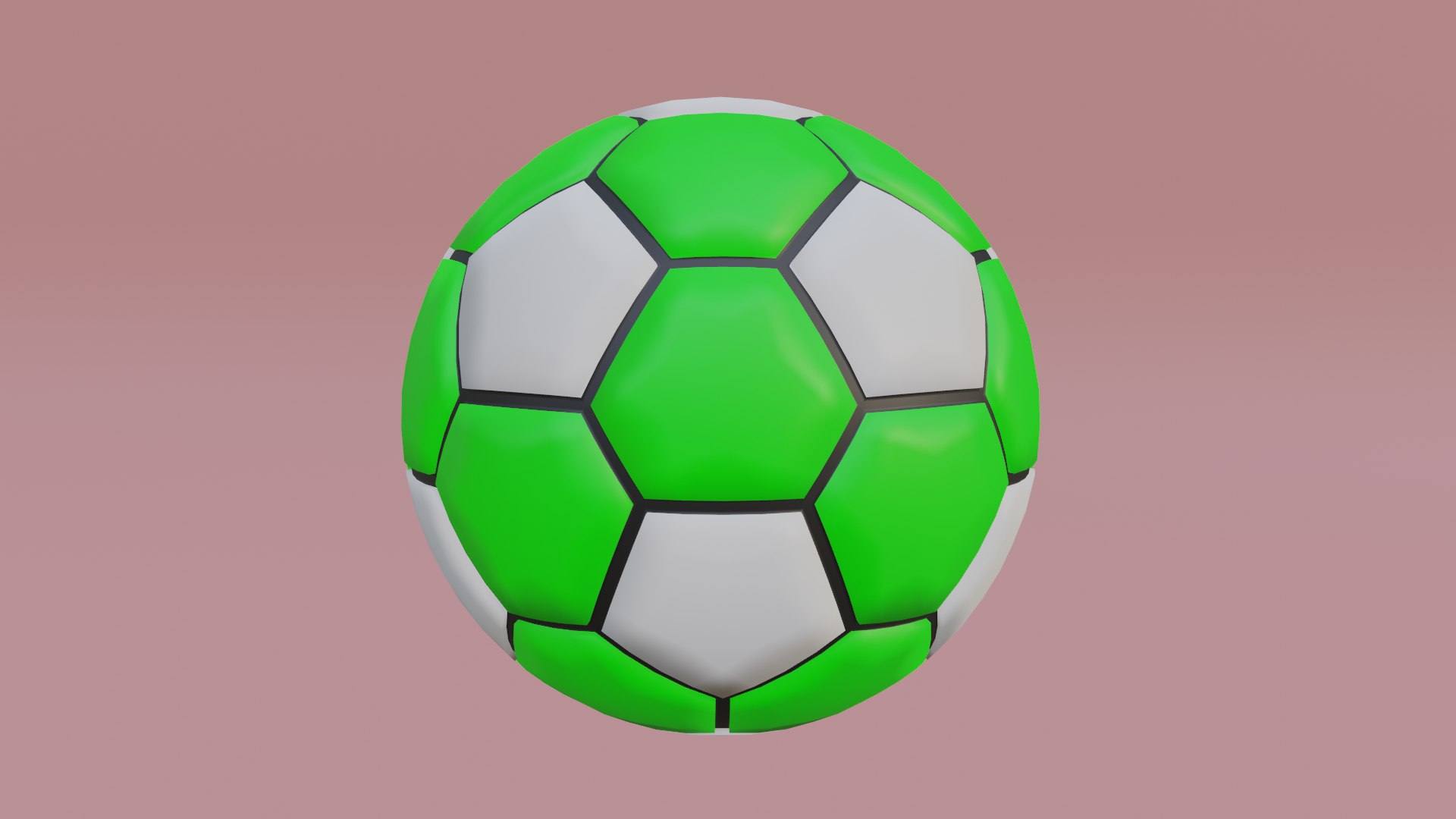 Green Soccer Ball 3D Model - TurboSquid 2058045