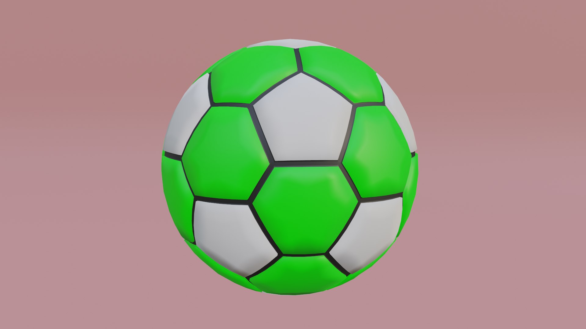 Green Soccer Ball 3D Model - TurboSquid 2058045