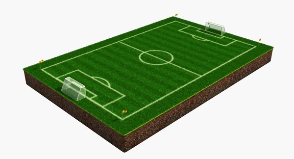 3d soccer field model