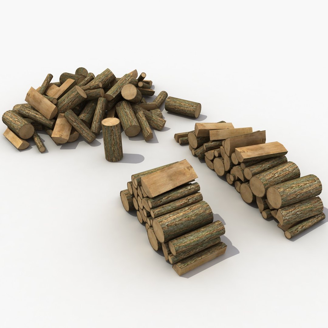 3d Firewood Modeled