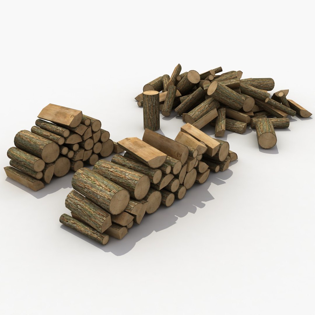 3d Firewood Modeled