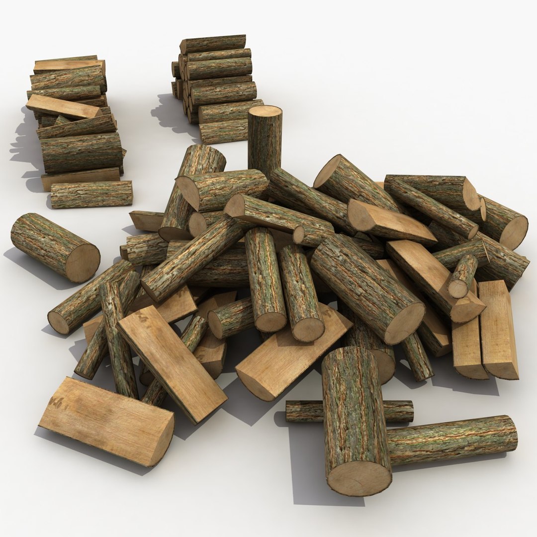 3d Firewood Modeled
