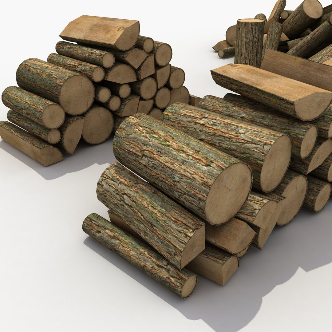 3d Firewood Modeled