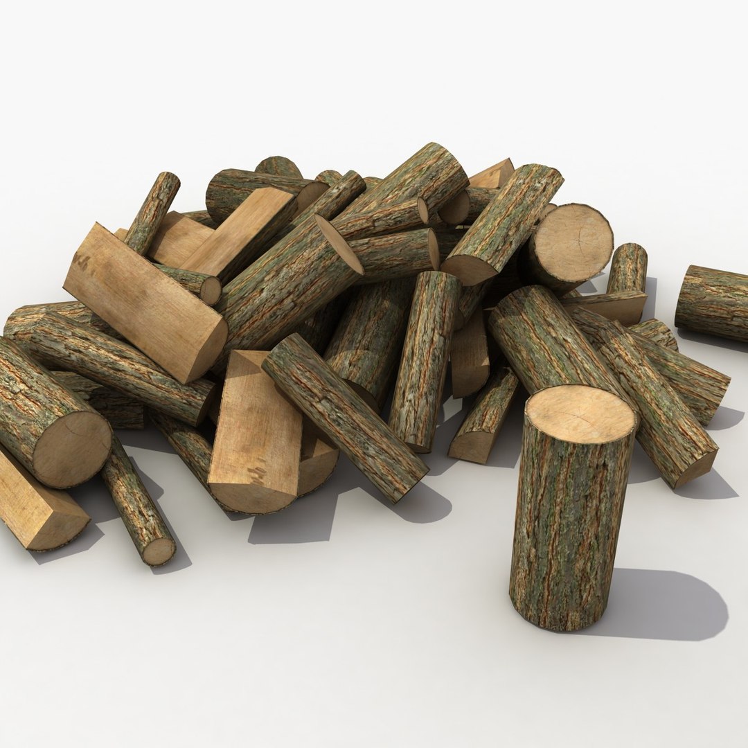 3d Firewood Modeled