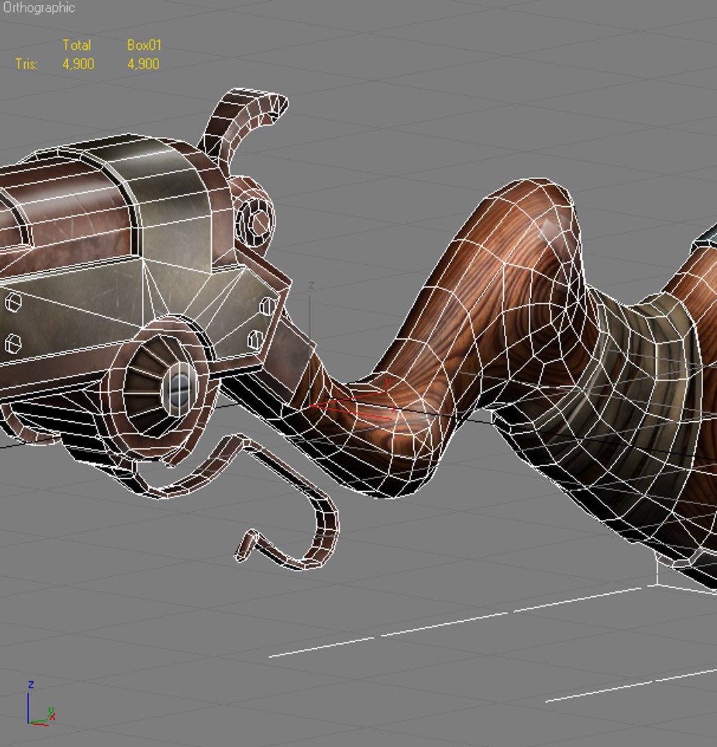 3ds Max Blunderbuss Gun