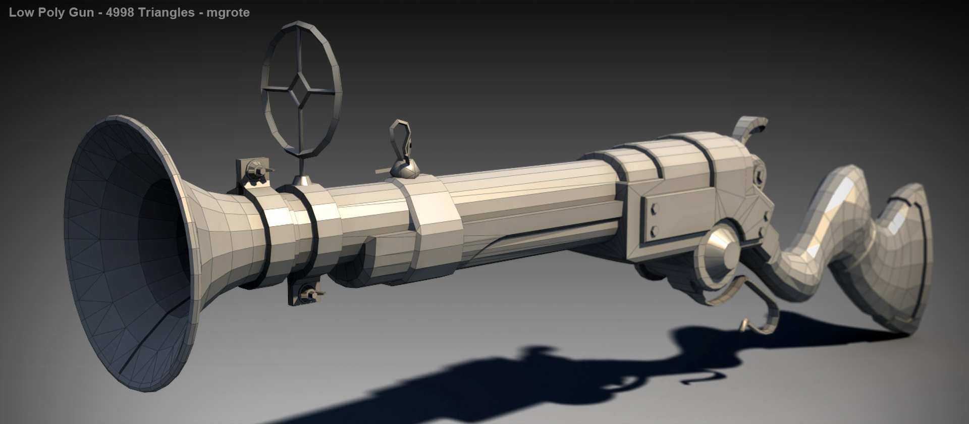 3ds max blunderbuss gun