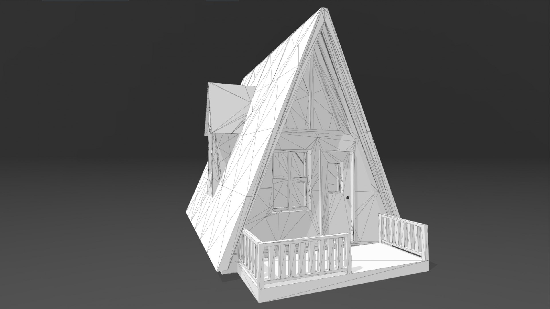 3D A Frame House model - TurboSquid 1882761