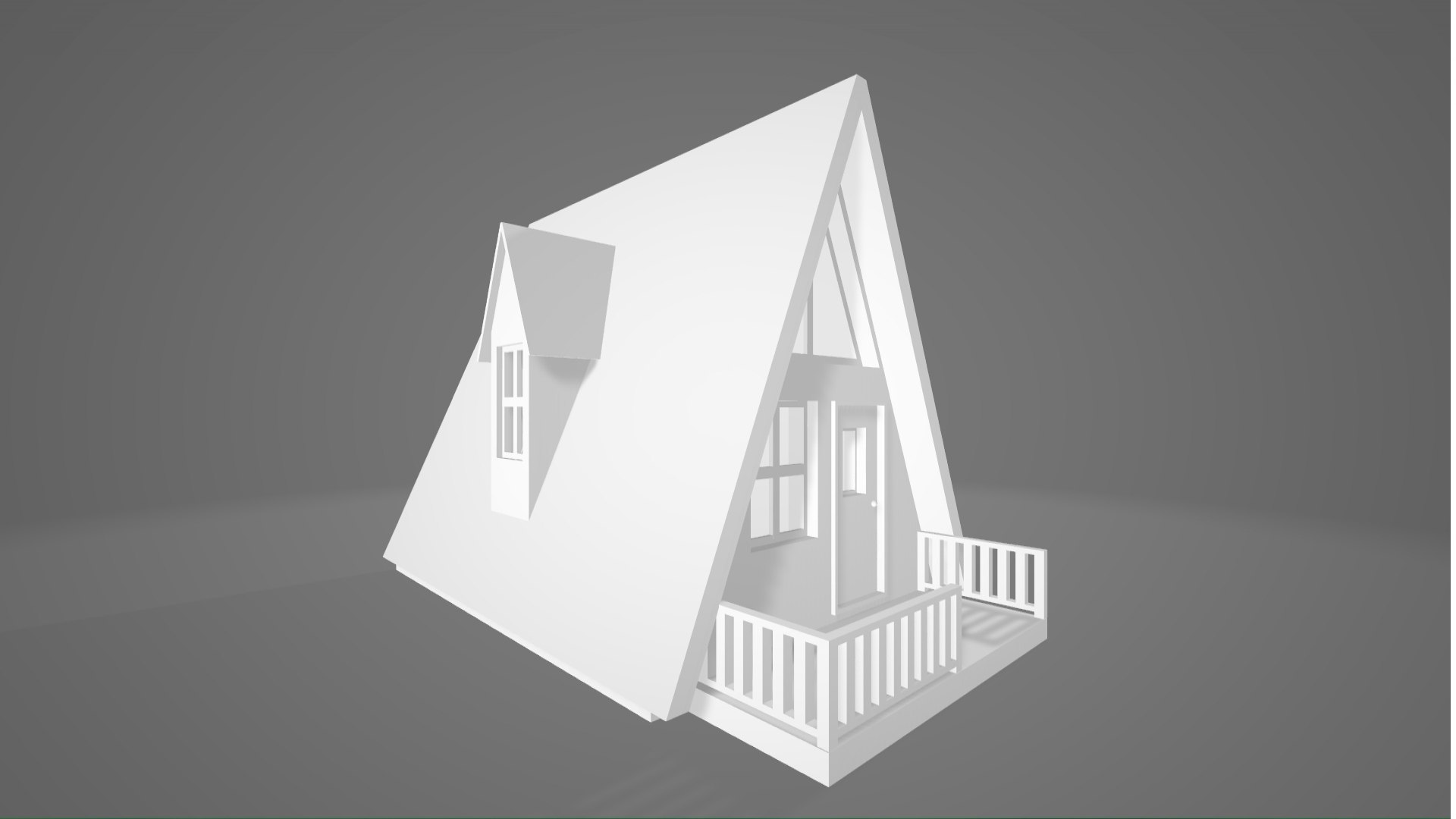 3D A Frame House model - TurboSquid 1882761