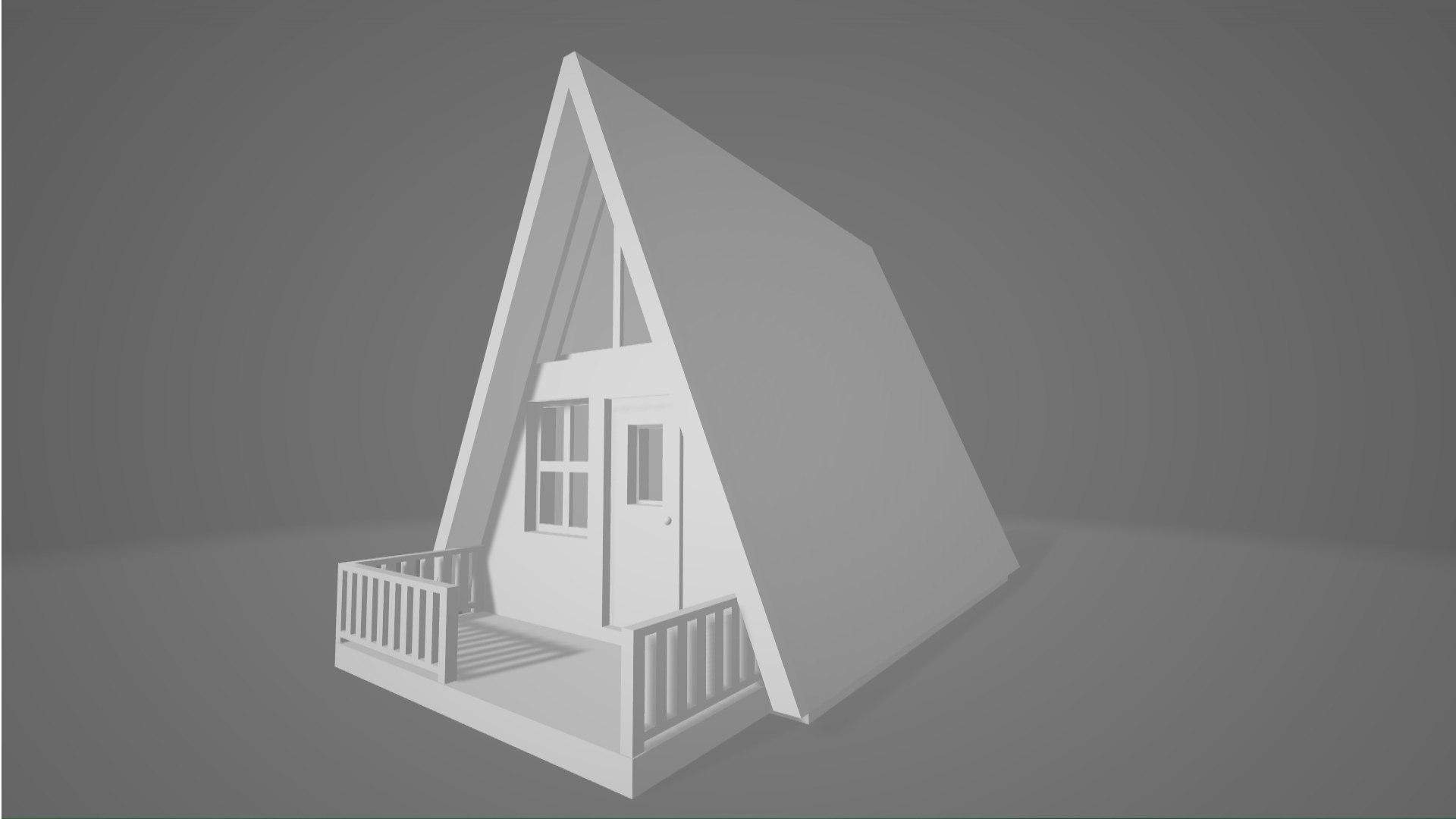3D A Frame House model - TurboSquid 1882761