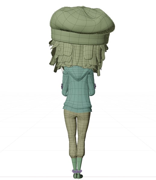 3D snow character girl - TurboSquid 1681300